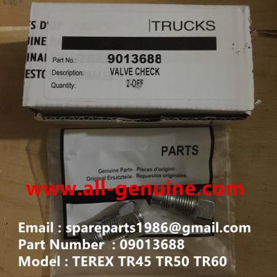 China TEREX 09013688 VALVE CHECK NHL DUMP TRUCK MINING QUARRY TR50 TR60 TR70 for sale