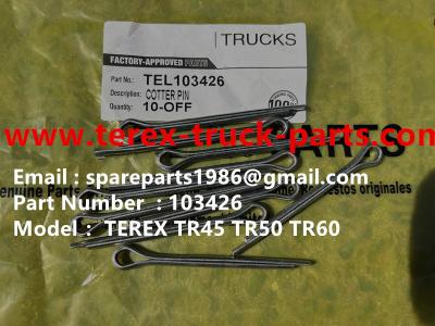 China 103426 COTTER PIN TEREX NHL DUMP TRUCK TR35 TR50 TR60 TR100  ALLISON UNIT RIG MT4400 MT3600 MT3300 MT3700 SANY for sale