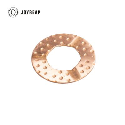 China CuSn6P CuSn8P0.3 Bronze Bearing Bushing Thrust Washer with 120N/mm² Load Capacity and -100℃ to +200℃ Temperature Range for sale
