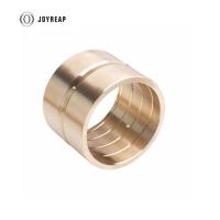 China CuSn12 Solid Bronze Bearing Flanged Bushing - 50 MPa Load Capacity, -40°C to +400°C Temperature Range for sale