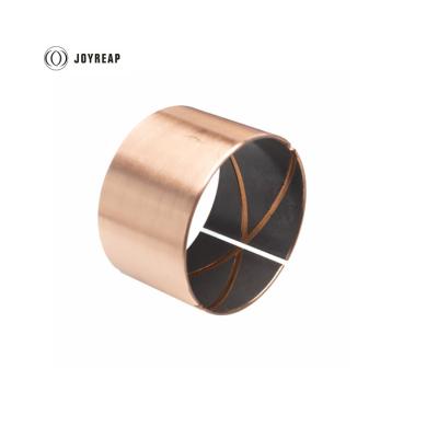 China Bronze Back PTFE Composite Bushing DU-B 0.7-2.3mm Backing with 250 N/mm Load Capacity for Industrial Applications for sale