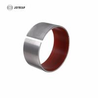 China PTFE Coated Metal Polymer Composite Plain Bearing DP4 Bushing - 250 N/mm Load Capacity, -200°C to +280°C Temperature Range for sale