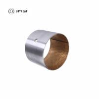 China CuSn6.5P Bimetal Bearing Bronze Alloy Bushing with 130 N/mm² Load Capacity and 70-100 HB Hardness for sale