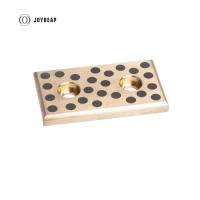 China Graphite Bronze Bearing Plate 10mm Sintered Bronze Slide Wear Plate with Self-Lubricating Properties for sale