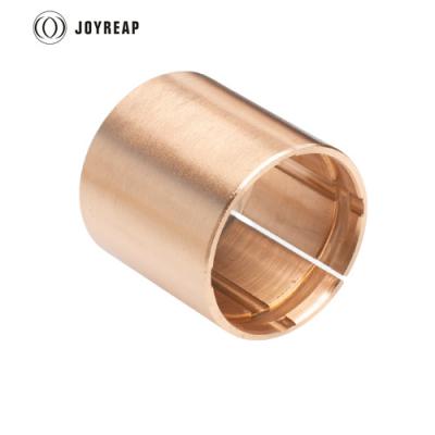 China Smooth Split Bronze Bearing Sleeve CuSn8P0.3 760916M1 with 120N/mm² Static Load and -100℃ to +200℃ Temperature Range for sale