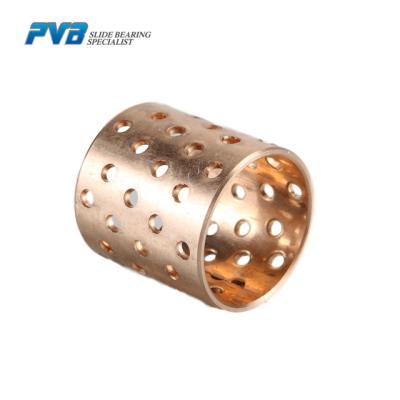 China WB802 Bronze Sliding Bearing with Lubrication Holes - CuSn8P0.3 Material, 120N/mm² Load Capacity, -100℃ to +200℃ Temperature Range for sale