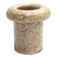 China Glazed Ceramic Bushing 469916750 Cable Holder for Wall Through Hole Wiring for sale