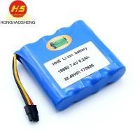 China 7.4V Lithium Ion Battery Pack 3.7V Li-Ion 18650 Rechargeable Battery Cell for sale