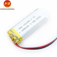 China 102050 Flexible Thin Lipo 3.7 V 1000mah Lithium Polymer Battery for sale