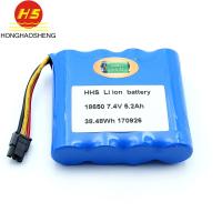 China 7.4v 5200mah 2s2p 18650 Rechargeable Battery Pack for sale