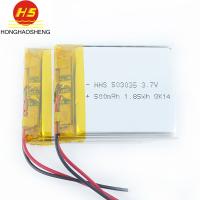 China Customized 3.7v 500mah Lipo HHS Li Ion Polymer Battery for sale