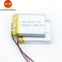 China Customized 3.7v 500mah Lipo HHS Li Ion Polymer Battery for sale