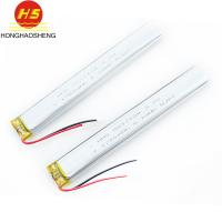 China CE RoHS 3.7v HHS Ultra Thin Lipo Battery for sale