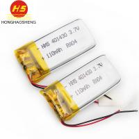 China ISO9001 401430 3.7V 110mAh Lipo Battery for POS Systems and Lighting Devices for sale