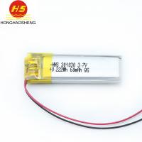 China Li Polymer 301030 HHS 3.7V 60mAh Lipo Battery for sale