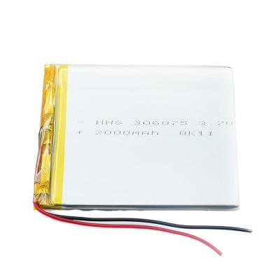 China 306075 3.7 V 2000mah Lipo Laptop Polymer Battery for sale