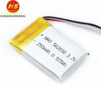 China 250mah Rechargeable Li Polymer Battery 3.7 V For Headset for sale
