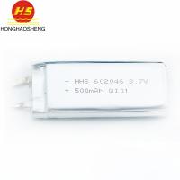 China 46*20*6mm 3.7V 500mAh 602046 Lithium Polymer Battery for sale