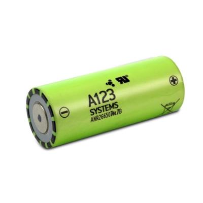 China A123 Systems ANR26650M1A LFP 26650 LiFePO4 Cylindrical Cell 2500mAh 3.3V for sale