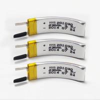 China 3.7V 30mAh Curved Lipo Battery 500 Cycles for Wearable Devices Smart Electronics for sale