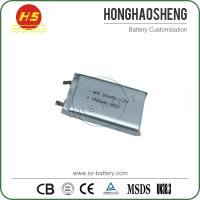 China HHS 803450 1500mAh Lithium Ion Polymer Rechargeable Battery for sale