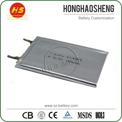 China HHS 011461 180mAh Rechargeable Lithium Polymer Battery Ultra Thin for sale