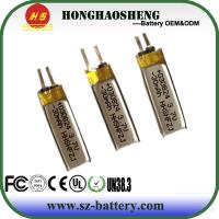 China 30mAh Ultra Thin Rechargeable Lithium Polymer Battery 3.7V HHS 030824 for sale