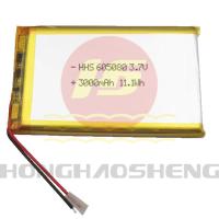 China HHS 605080 Rechargeable 3000mAh Lithium Polymer Battery Cell for sale
