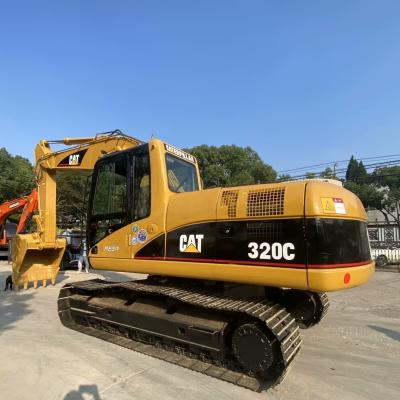 China 10T CAT320C Used Construction Machinery 2nd Hand Crawler Caterpillar Excavator 110kw for sale