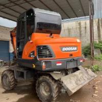 China Used Mini Wheel Excavator Digger DOOSAN DH60 Second Hand Excavator 5550 kg for sale
