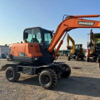 China 48KW Used DOOSAN Excavator Machine Doosan DX60W Hydraulic Crawler Excavator 5550 kg for sale