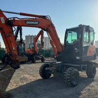 China 48KW Used DOOSAN Excavator Machine Doosan DX60W Hydraulic Crawler Excavator 5550 kg for sale