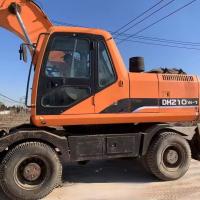 China Doosan 210w-7 Used Wheel Excavator Digger 115kW For Mining Industry for sale