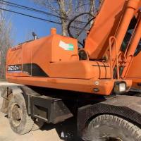 China Doosan 210w-7 Used Wheel Excavator Digger 115kW For Mining Industry for sale