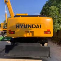 China HYUNDAI 210W-7 Old Wheel Excavator , Used Construction Equipment 124KW For Mining for sale