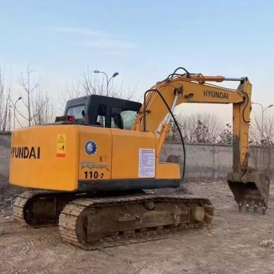China Hyundai R110-7 Used Crawler Excavator Second Hand Digger 11200kg 0.30-0.59m3 Bucket for sale