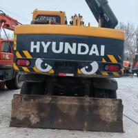 China Hyundai 150w Used Wheel Excavator Heavy Duty Second Hand Earth Moving Equipment for sale
