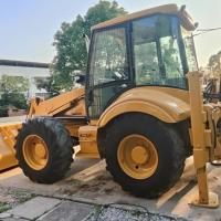 China 74.6kW JCB 4CX Used Loader Yellow 4378kg Lift Second Hand Backhoe Loader Wheel Moving for sale