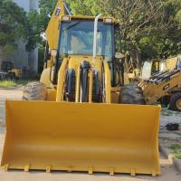 China 74.6kW JCB 4CX Used Loader Yellow 4378kg Lift Second Hand Backhoe Loader Wheel Moving for sale