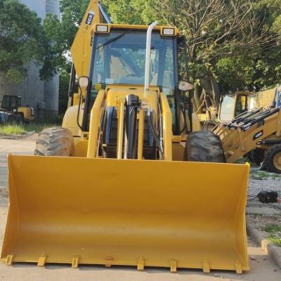 China 74.6kW JCB 4CX Used Loader Yellow 4378kg Lift Second Hand Backhoe Loader Wheel Moving for sale