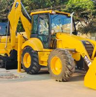 China 74.6kW JCB 4CX Used Loader Yellow 4378kg Lift Second Hand Backhoe Loader Wheel Moving for sale