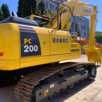 China Used Komatsu PC200 Backhoe Excavator Second Hand Construction Machinery Water Cooling for sale