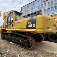 China Yellow Color Komatsu PC350 Used Komatsu Diggers 32300kg For Construction Mining for sale