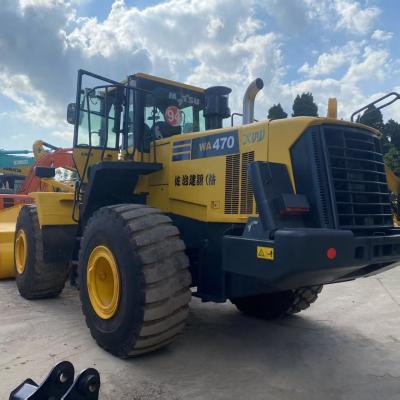 China Used Komatsu WA470 Wheel Loader with 1 Year Warranty 3.60 - 5.20 m³ Bucket Capacity and 23,900 - 24,550 kg Operating Weight for sale
