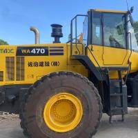 China Used Komatsu WA470 Wheel Loader with 1 Year Warranty 3.60 - 5.20 m³ Bucket Capacity and 23,900 - 24,550 kg Operating Weight for sale