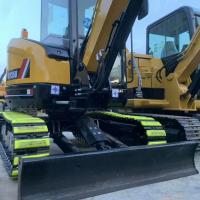China Earth Moving Used SANY 35U Excavator Digger Water Cooling Yellow Color for sale