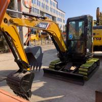 China Earth Moving Used SANY 35U Excavator Digger Water Cooling Yellow Color for sale
