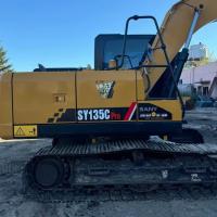 China Hydraulic Used Excavator Digger SANY135C Used Construction Equipment for sale