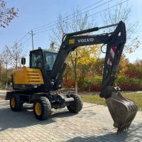 China VOLCO EC60 Used Excavator Machine Multifunctional Crawler 2nd Hand Diggers for sale
