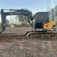 China Volvo 80D Used Mini Excavator Digger 42kw 2100rpm For Road Construction for sale